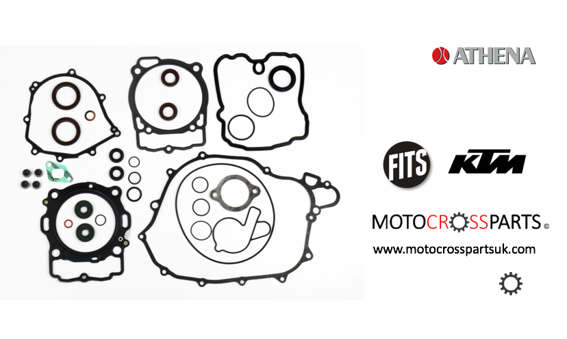 KTM SXF / XC-F 450 2014 - 2015 Full Engine Gasket Kit Inc. Valve Stem ...
