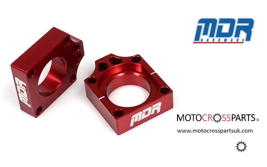 MDR Axle Blocks CRF 150 (07-ON) Red at motocrosspartsuk.com | Motocross ...